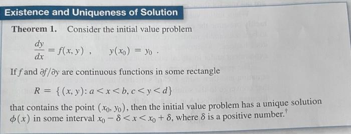 Solved Need to determine if theorem 1 implies that the given | Chegg.com
