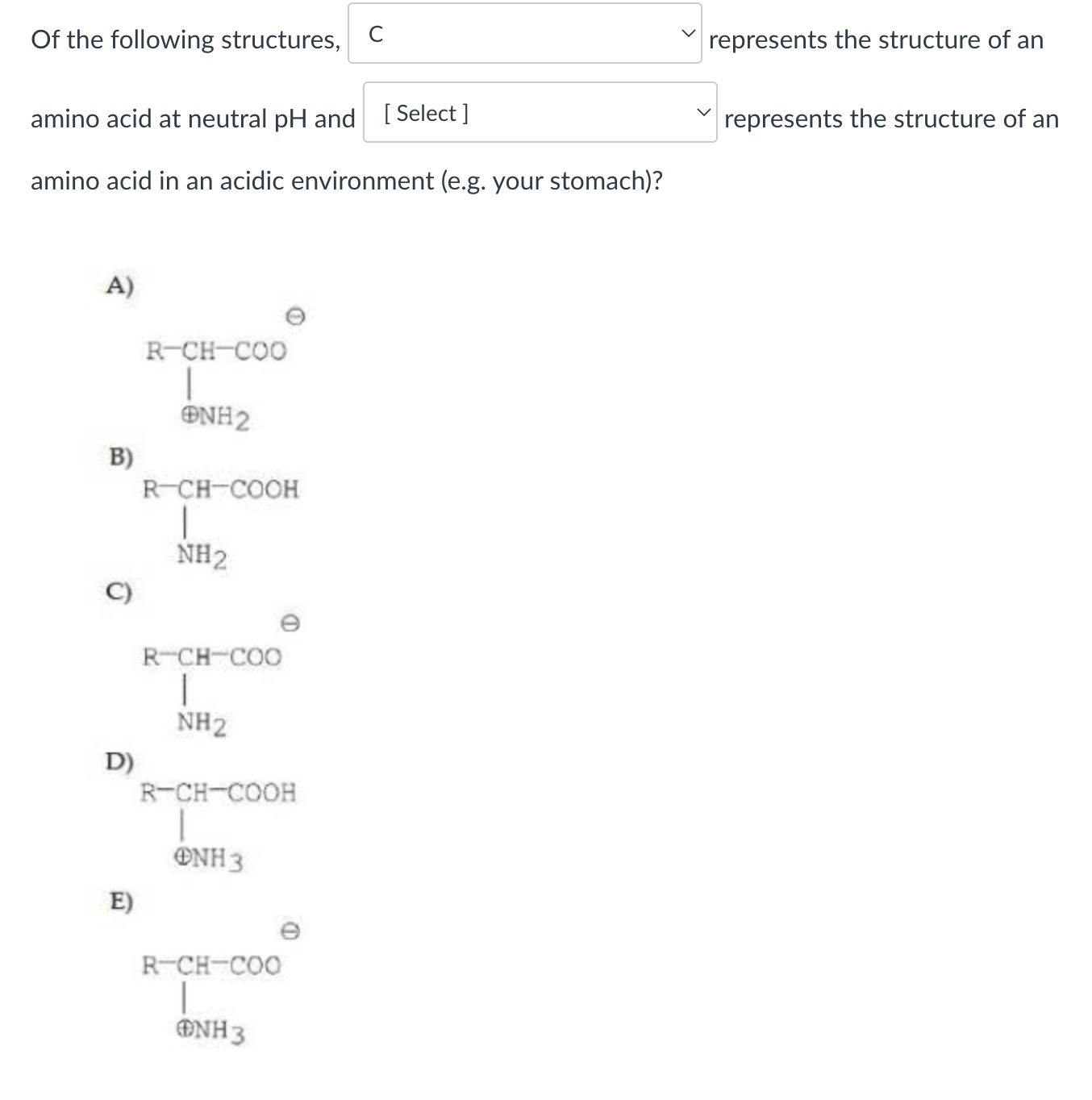 Solved Of the following structures, represents the structure | Chegg.com