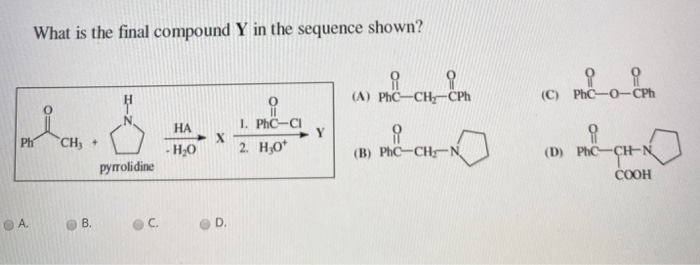 Solved What is the final compound Y in the sequence shown? | Chegg.com