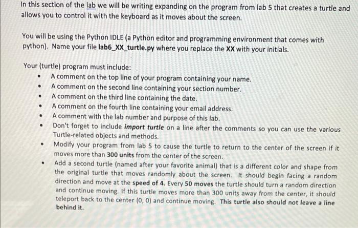 Solved In this section of the lab we will be writing | Chegg.com