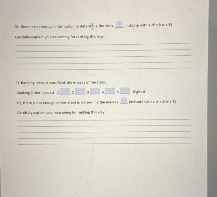 Solved Astronomy Ranking Task: Spectral Types Exercise #2 | Chegg.com