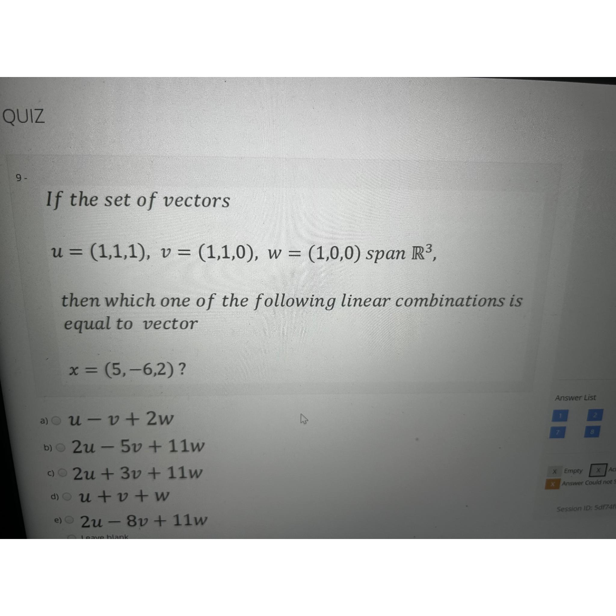 Linear algebra | Chegg.com