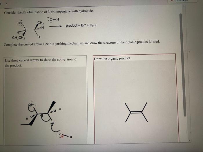 Solved Consider the E2 elimination of 3-bromopentane with | Chegg.com