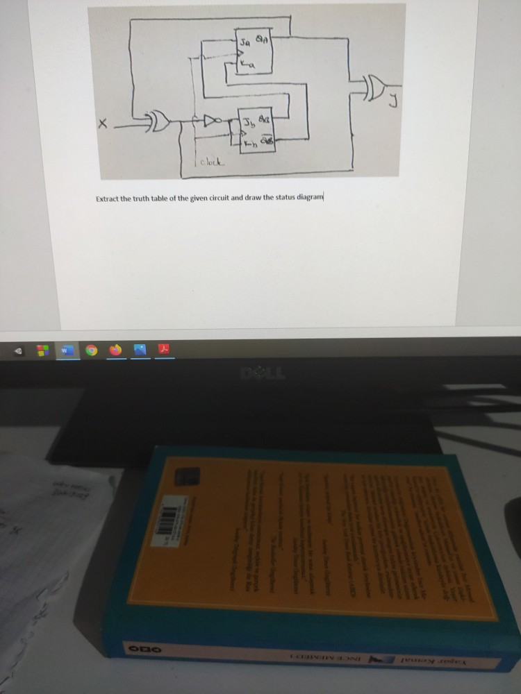 Solved SD Jy clock Extract the truth table of the given | Chegg.com