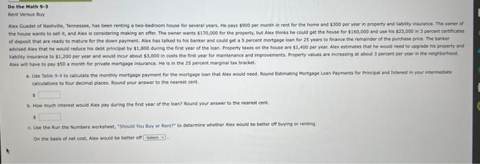 Solved Rert Vertus Buy Mex with have to p or $50 a month for | Chegg.com