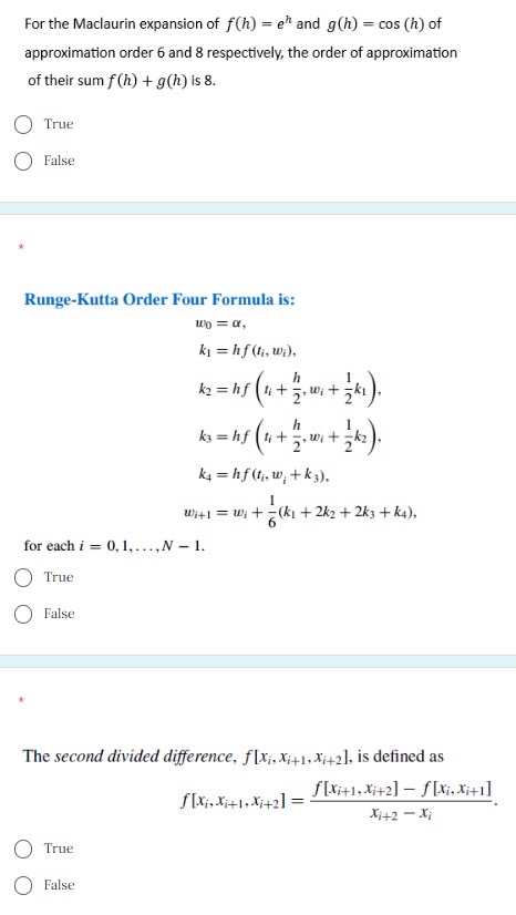 Solved According to numerical analysis solve these three | Chegg.com