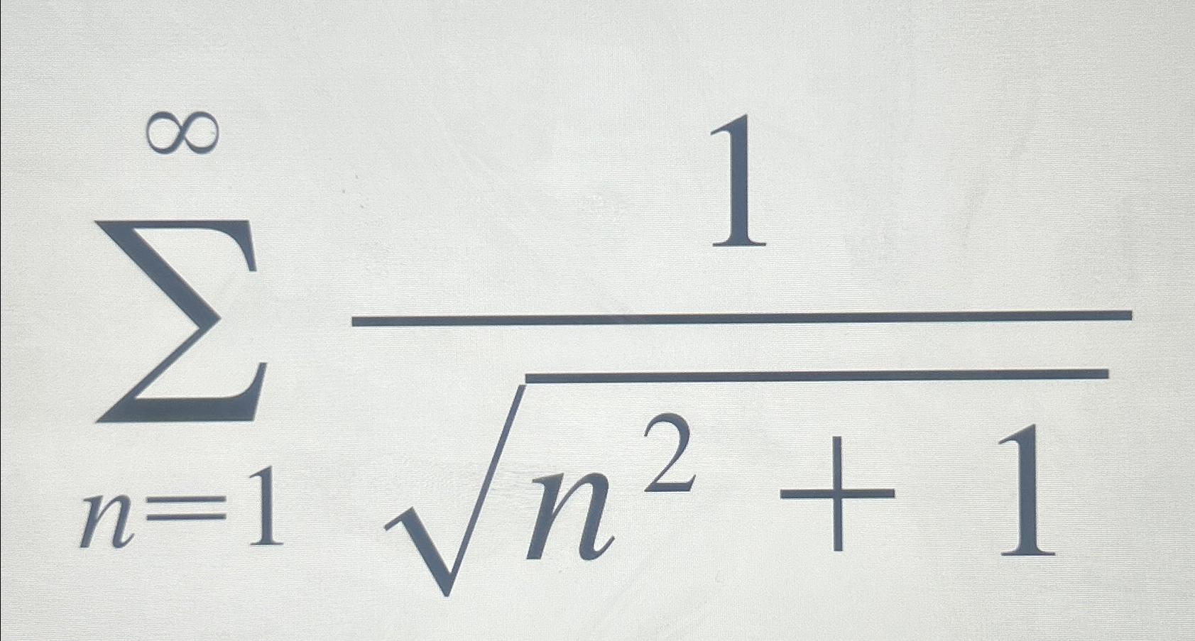 ?n=1∞1n2+12Determine whether the series converges or | Chegg.com ?n=1∞1n2+12Determine whether the series converges or | Chegg.com
