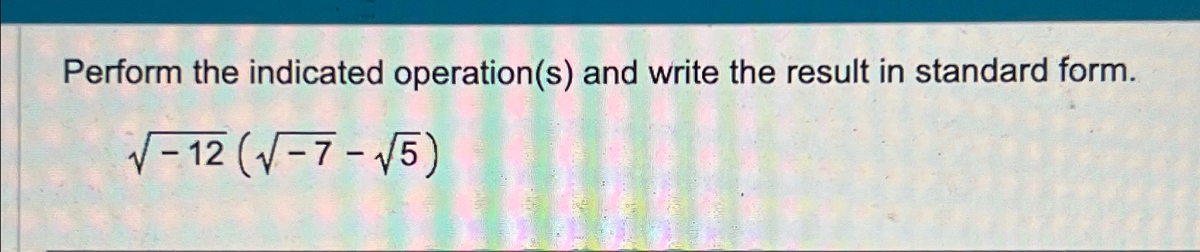 Solved Perform the indicated operation(s) ﻿and write the | Chegg.com