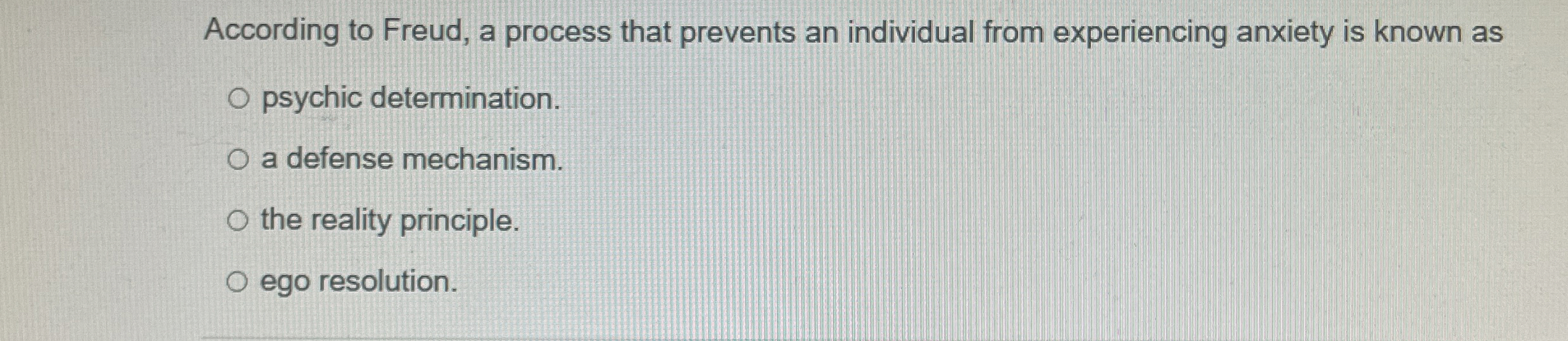 Solved According to Freud, a process that prevents an | Chegg.com