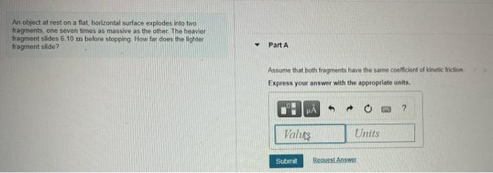 Solved An object at rest on a flat, horizontal surface | Chegg.com