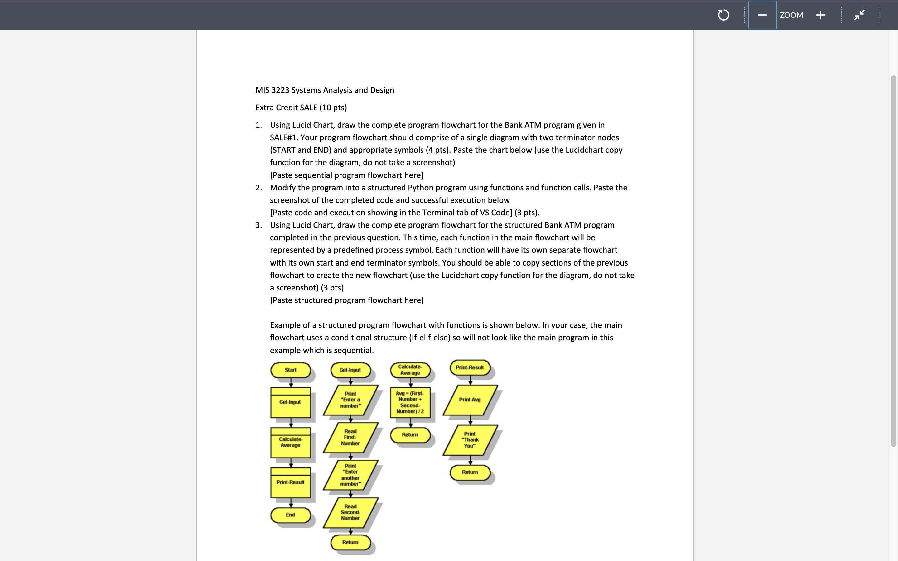 Solved MIS 3223 ﻿Systems Analysis and DesignExtra Credit | Chegg.com