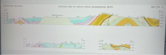 Solved Using the map and cross-section provided, what | Chegg.com