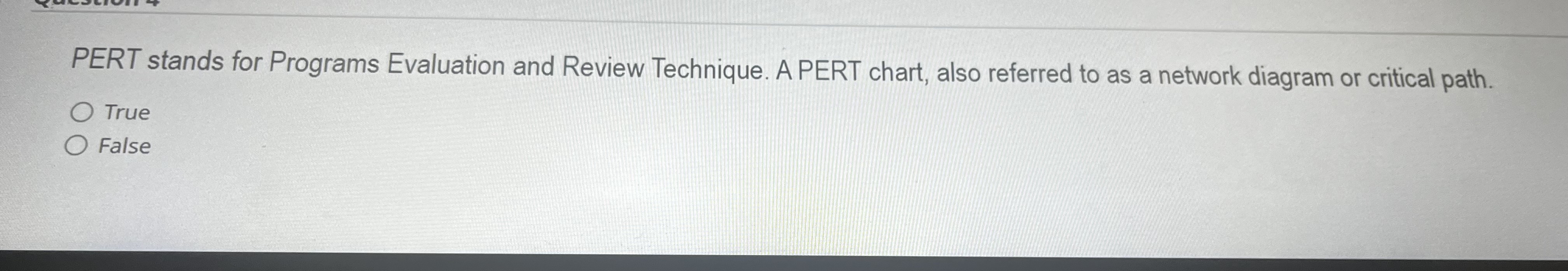 Solved PERT stands for Programs Evaluation and Review | Chegg.com