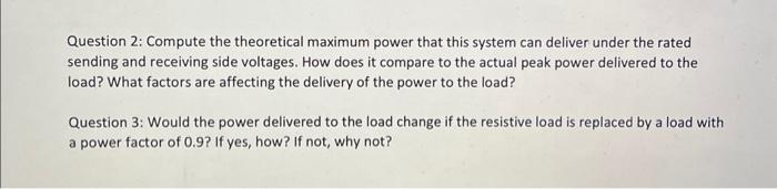 Solved Question 1: How does the measured power delivered to | Chegg.com