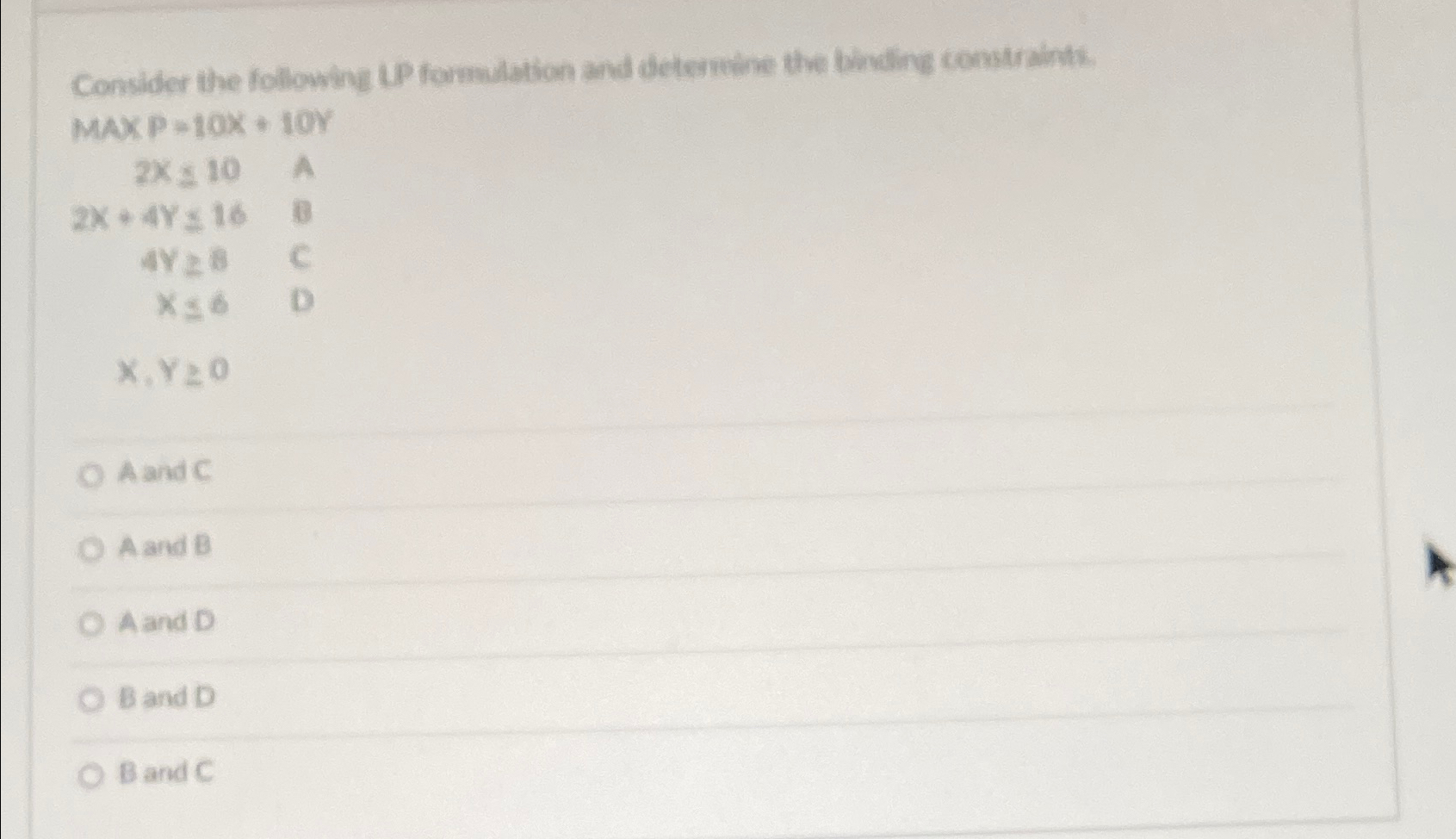 Solved Consider the following LP forsuation and detersene | Chegg.com