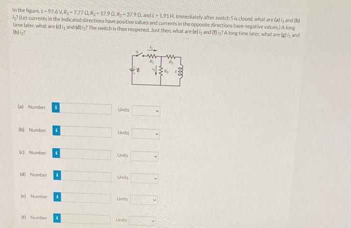 In the figure, c−97.6 V,R1−7.770,R2−17.9Ω,R3=37.9Ω, | Chegg.com