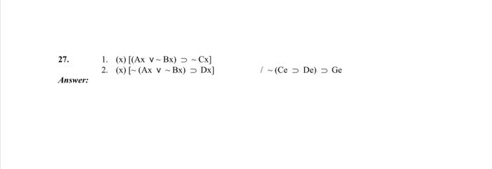 Construct proofs of validity for the following | Chegg.com Construct proofs of validity for the following | Chegg.com