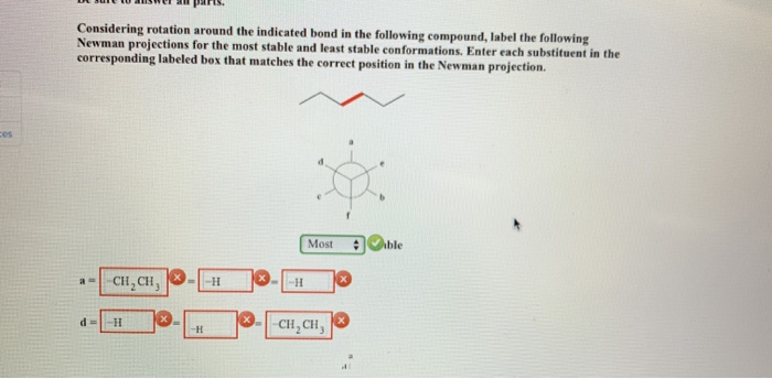 Solved Considering rotation around the indicated bond in the | Chegg.com