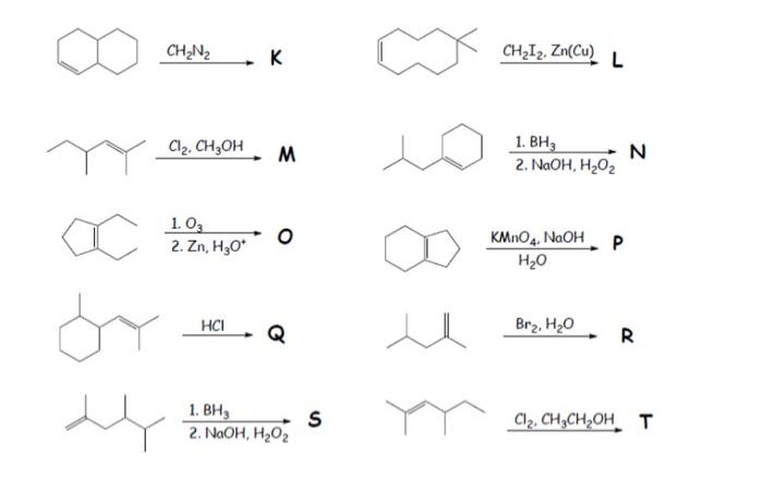 Solved a dr CH₂N₂ - K Cl₂. CH₂OH M 1.03 2. Zn, H₂O* HCI O Q | Chegg.com Solved a dr CH₂N₂ - K Cl₂. CH₂OH M 1.03 2. Zn, H₂O* HCI O Q | Chegg.com