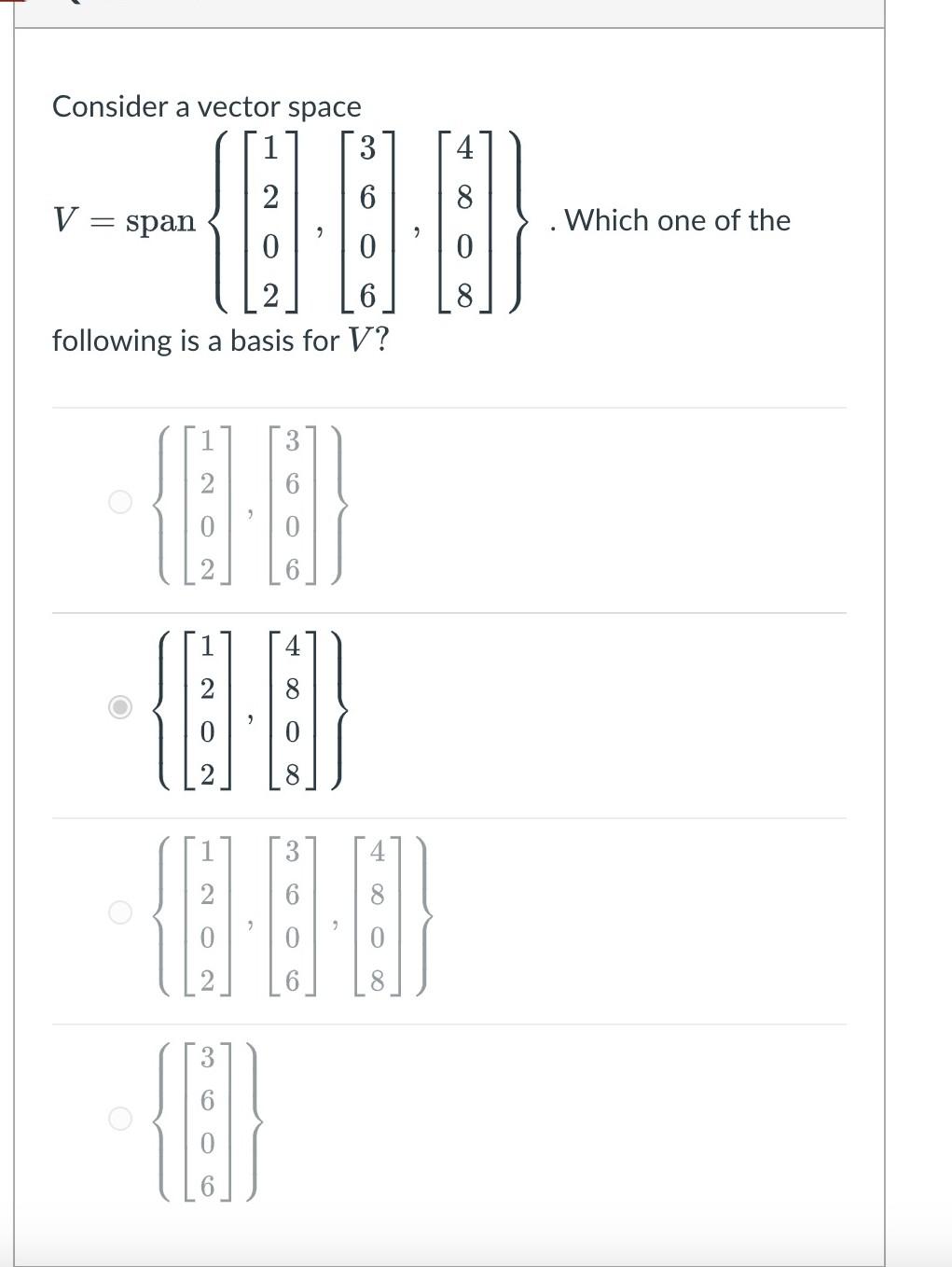 Solved Consider a vector space | Chegg.com