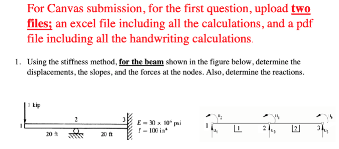 Solved For Canvas submission, for the first question, upload | Chegg.com