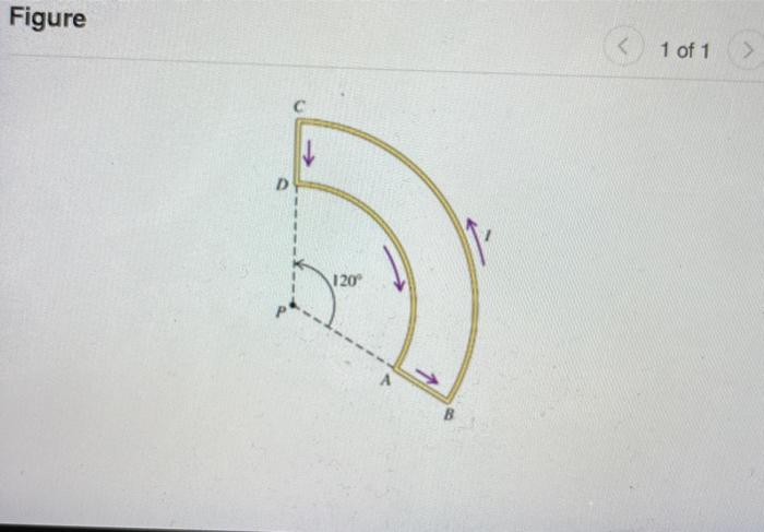 Solved In the wire shown in (Figure 1) segment BC is an arc | Chegg.com