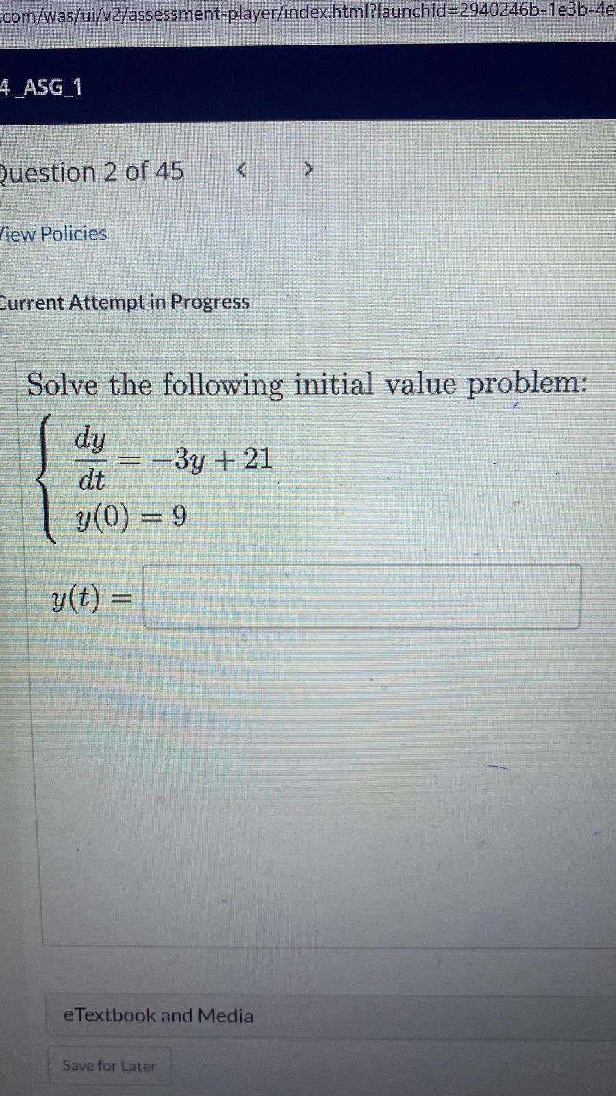Question 2 ﻿of 45(iew PoliciesCurrent Attempt in | Chegg.com
