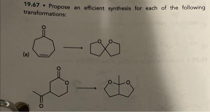 Solved 19.67 - Propose an efficient synthesis for each of | Chegg.com