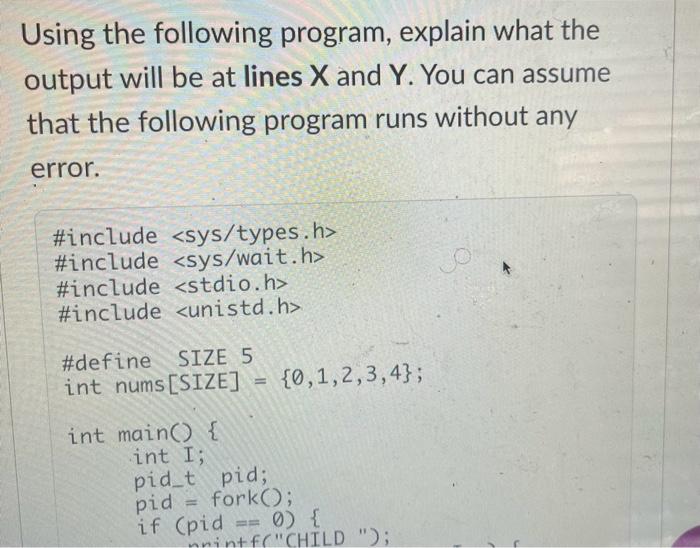 \#define SIZE 5 int nums [ SIZE ]={0,1,2,3,4}; int | Chegg.com