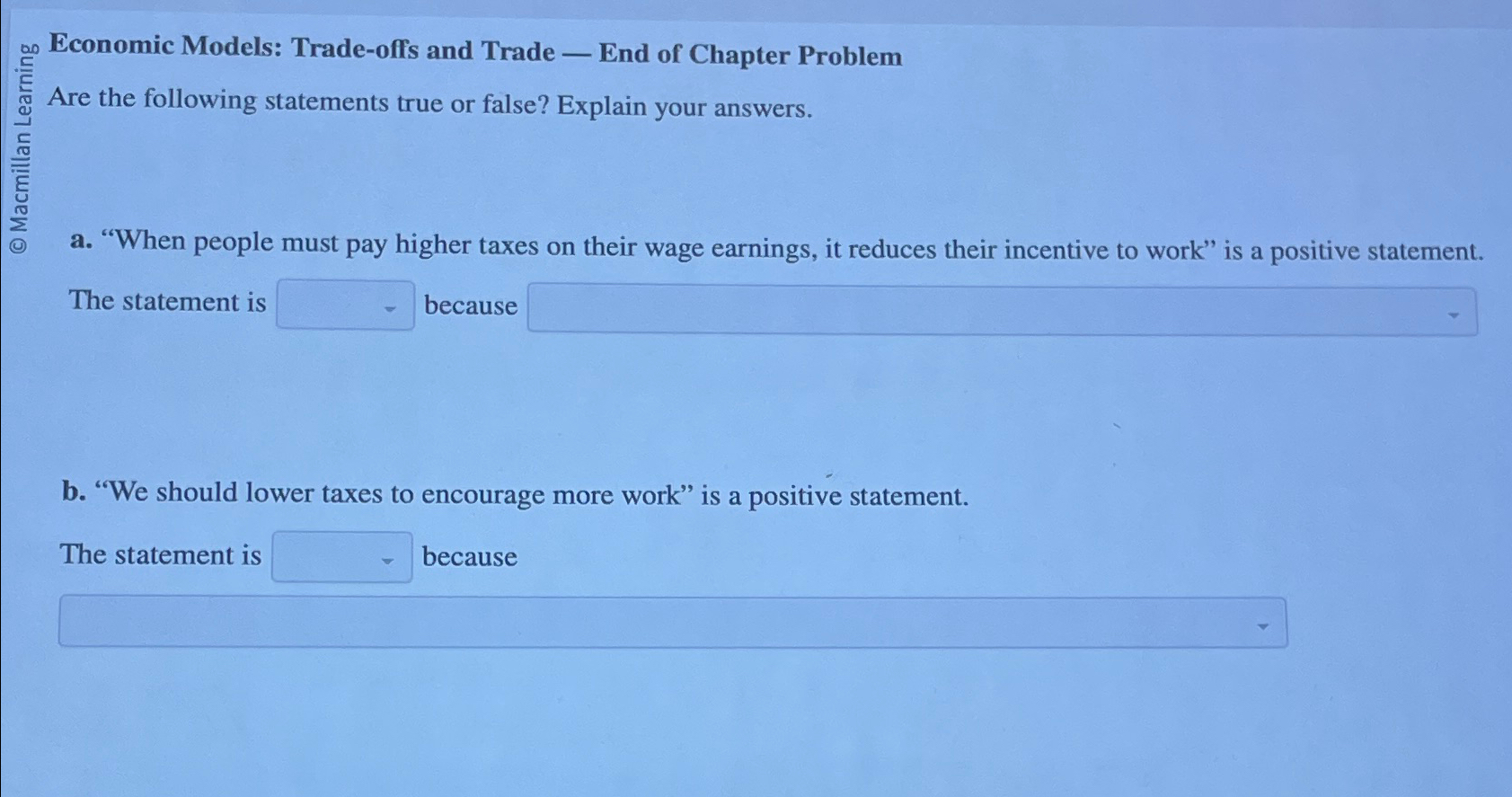 Solved on Economic Models: Trade-offs and Trade - ﻿End of | Chegg.com