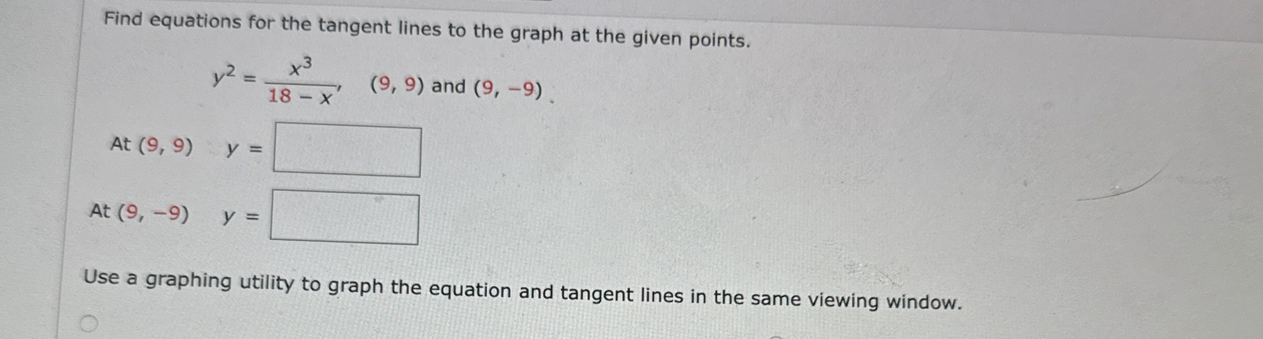Solved Find equations for the tangent lines to the graph at | Chegg.com