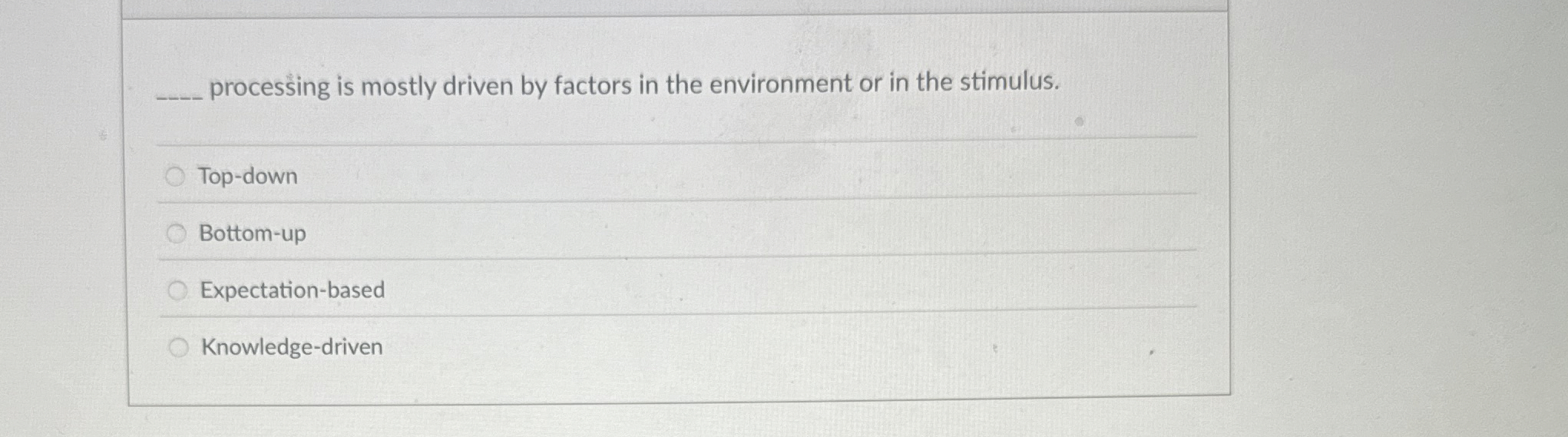 Solved processing is mostly driven by factors in the | Chegg.com