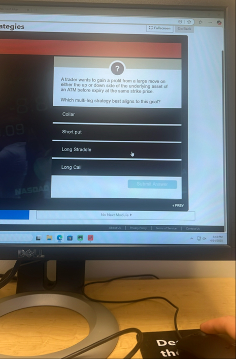 Solved ategiesFullworeenGo Buck?A trader wants to gain a | Chegg.com