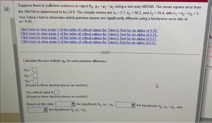 Solved Suppose there is sufficient evidence to reject | Chegg.com