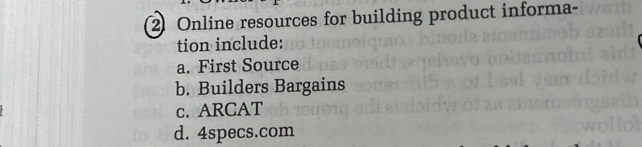 Solved (2) ﻿Online resources for building product | Chegg.com