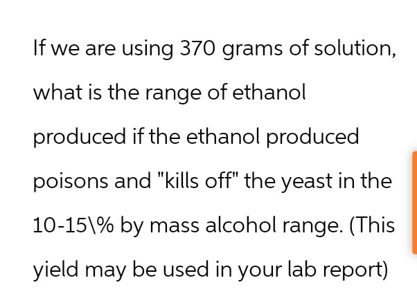 If we are using 370 ﻿grams of solution, what is the | Chegg.com