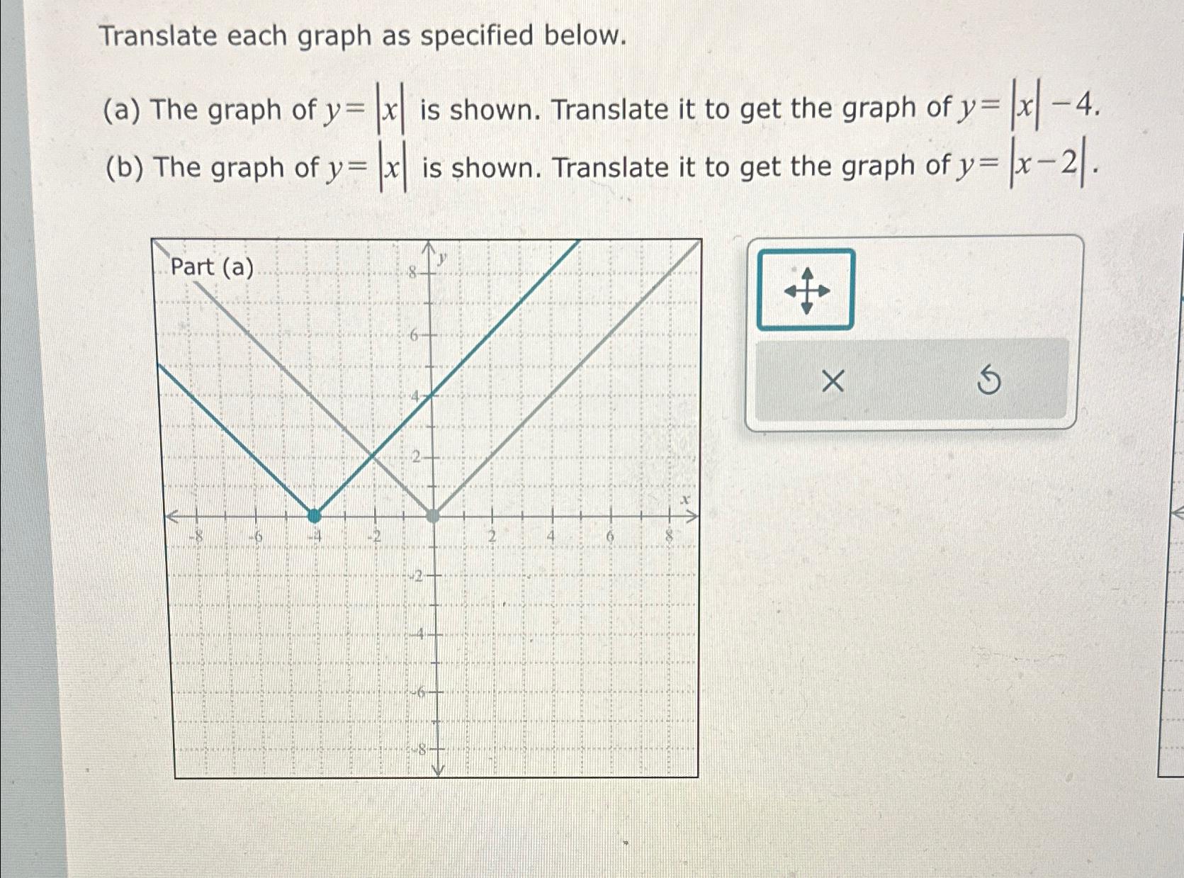 Translate Each Graph As Specified Belowa ﻿the 