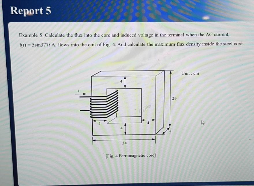 Solved Report 5 Example 5. Calculate the flux into the core | Chegg.com