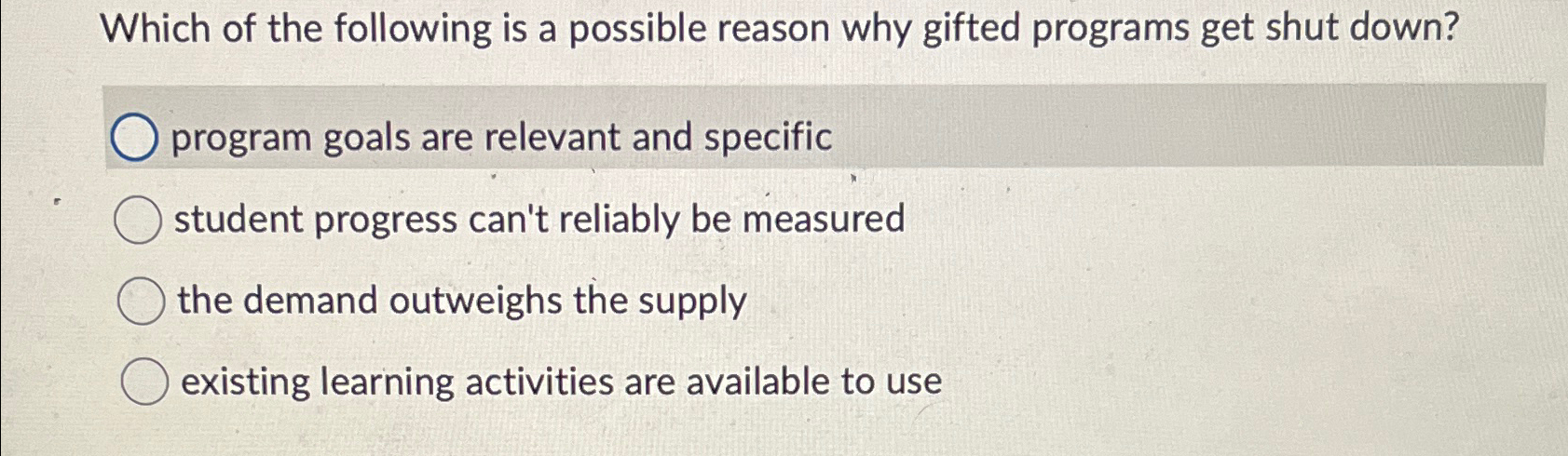 Solved Which of the following is a possible reason why | Chegg.com