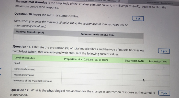 YU, PRISUL 2510: Physiology A depolarisation - Google | Chegg.com