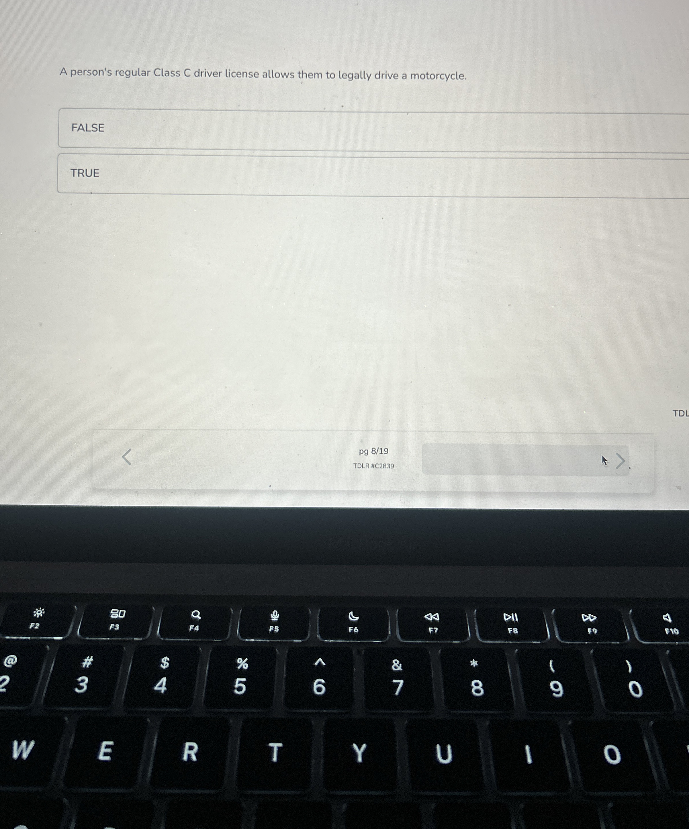 Solved A person's regular Class C driver license allows them | Chegg.com