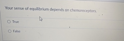 Solved Your sense of equilibrium depends on | Chegg.com