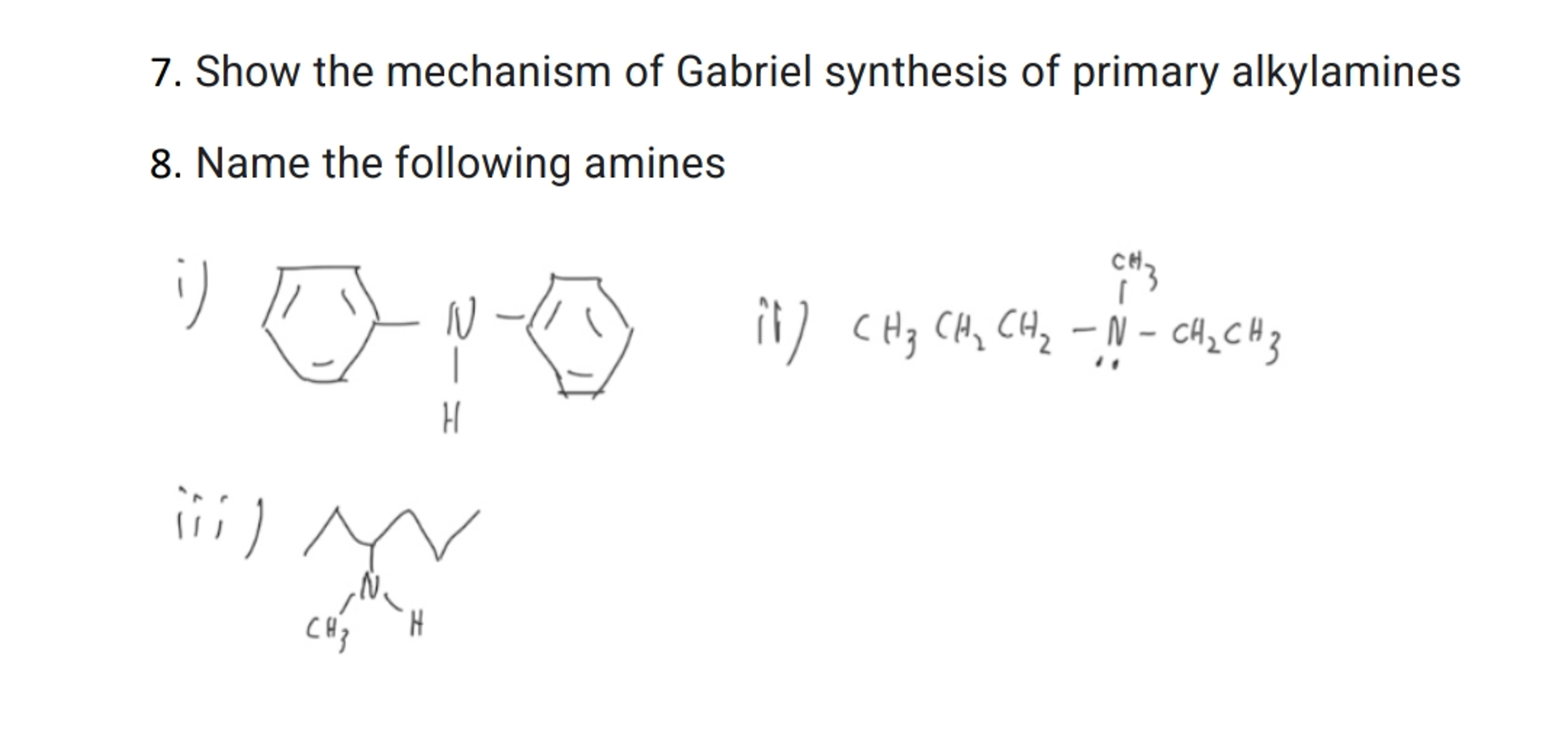 Solved Show the mechanism of Gabriel synthesis of primary | Chegg.com
