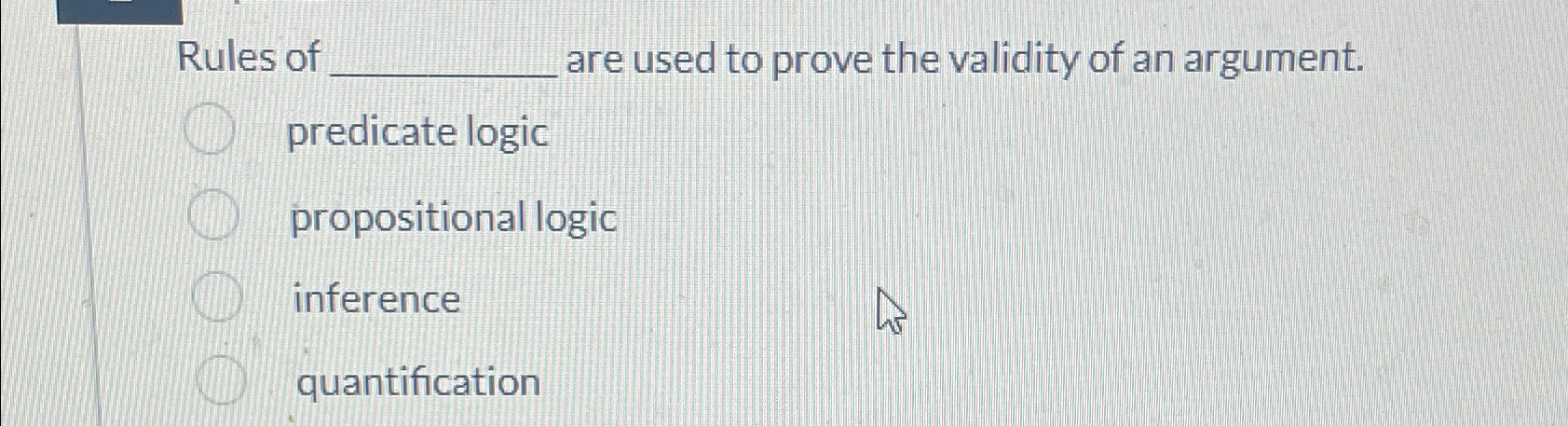 Solved Rules of are used to prove the validity of an | Chegg.com