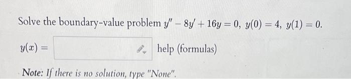 Solved Solve the boundary-value problem | Chegg.com