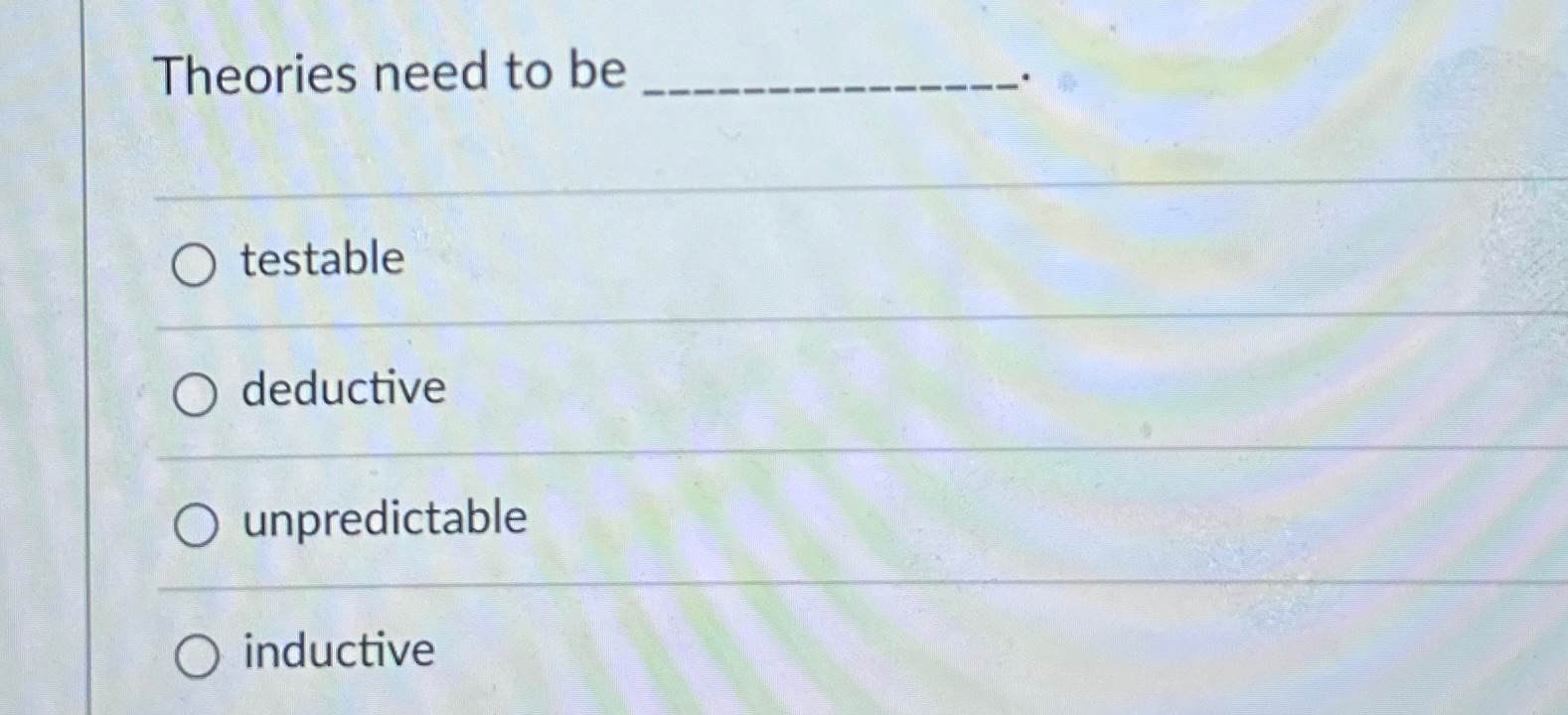 Solved Theories need to | Chegg.com