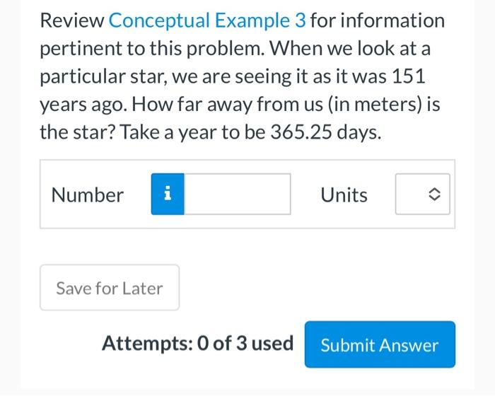 Solved Review Conceptual Example 3 for information pertinent | Chegg.com
