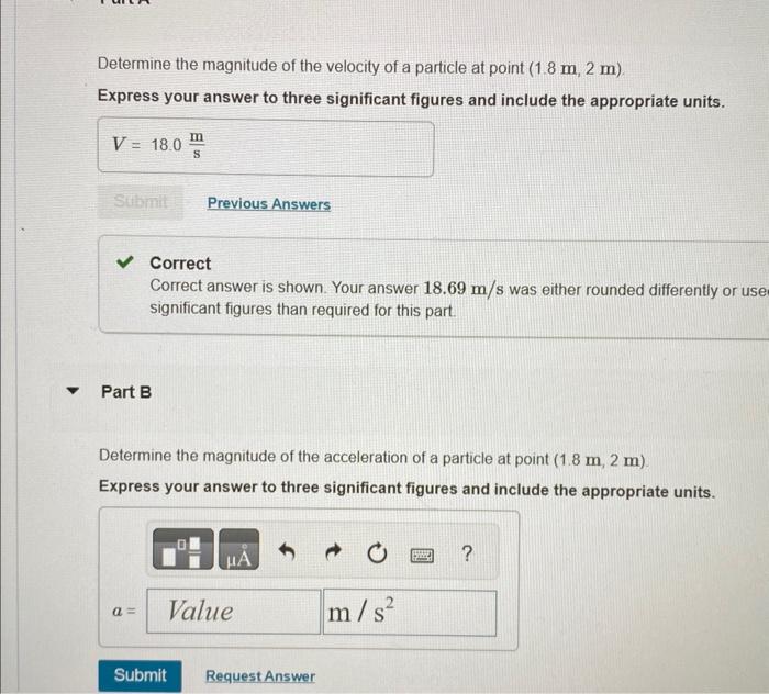 Solved A fluid flow is defined by u=(6x2−3y2)m/s and | Chegg.com