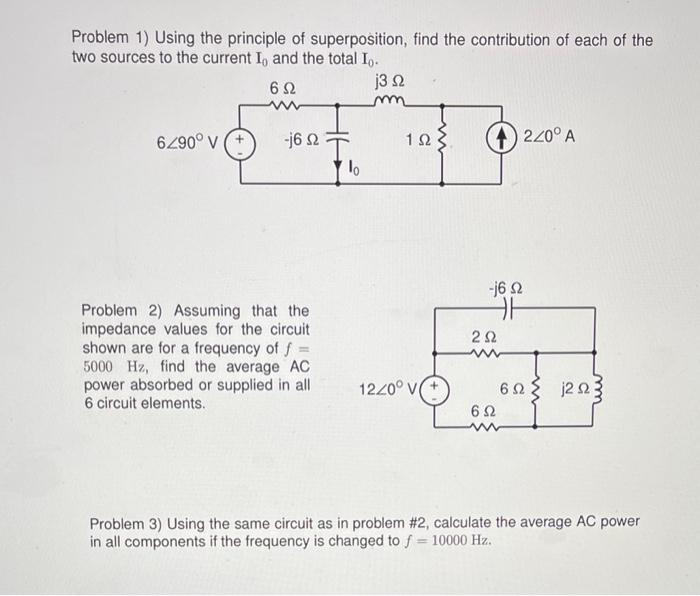 Solved Problem 1) Using the principle of superposition, find | Chegg.com