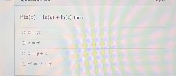 Solved If Lnx Lny Inz Then Oxyz 0 X Y² 0 X 0266
